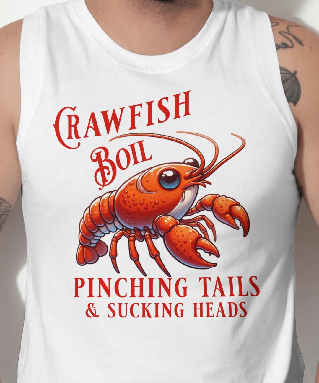 Crawfish Boil PNG, Pinching Tails Sucking Heads Sublimation Design ...