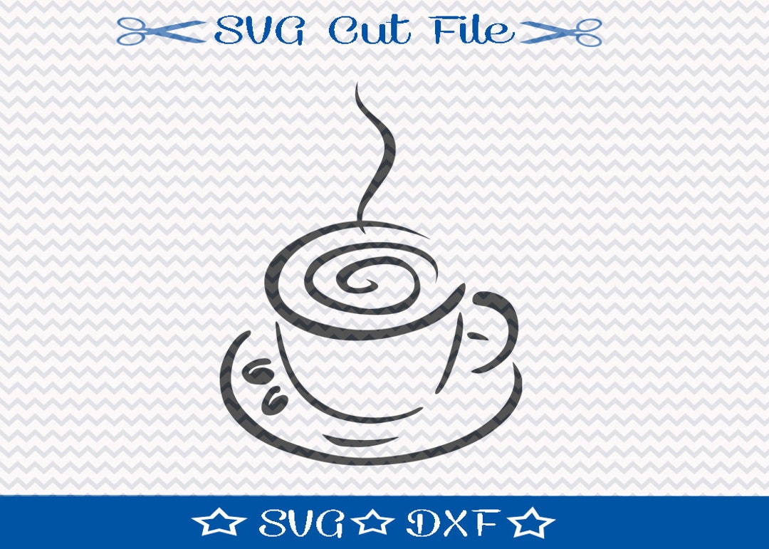 Fichier SVG tasse à café / fichier de coupe SVG / téléchargement SVG ...
