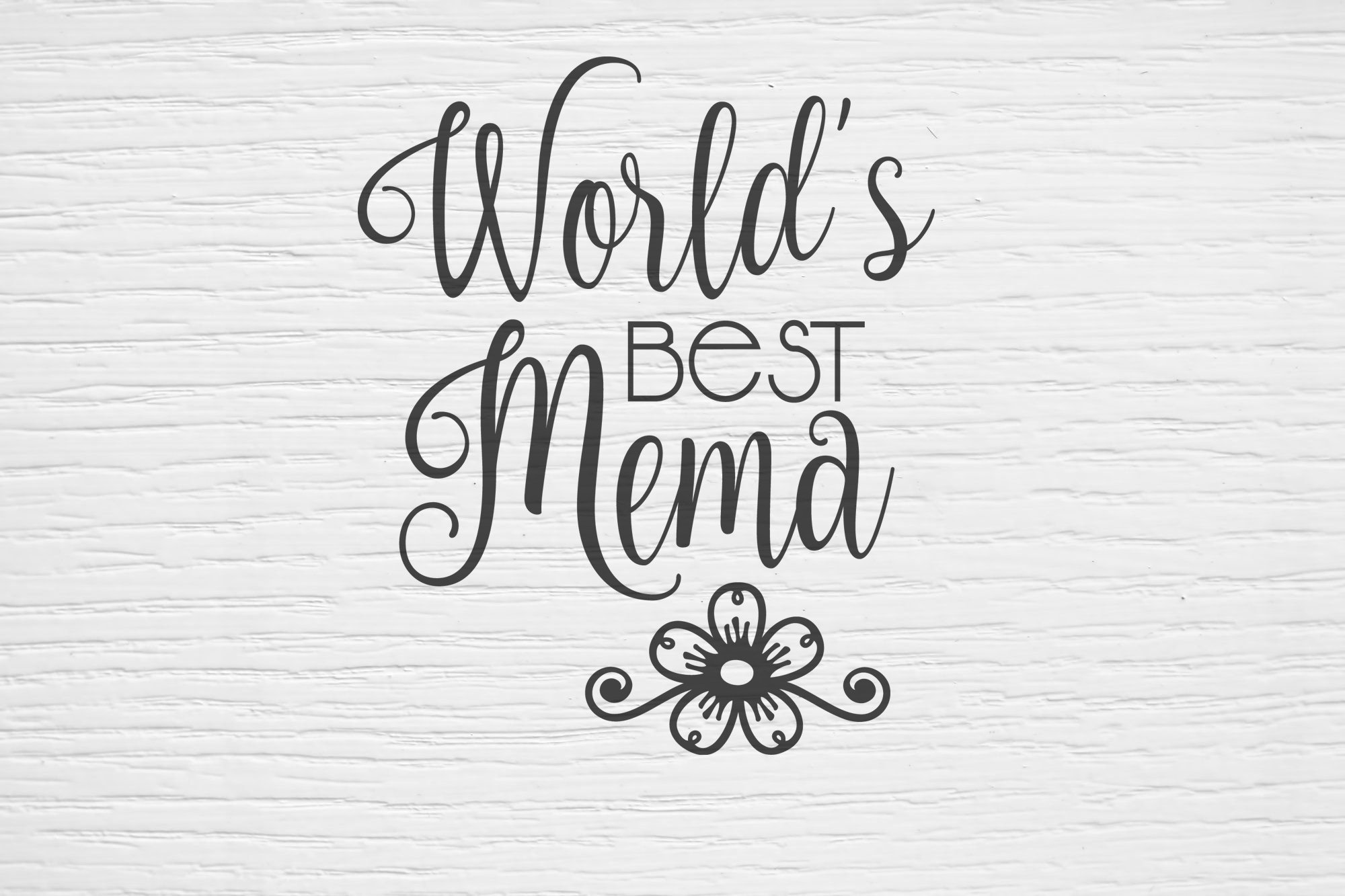 World's Best Mema SVG File SVG Cut File for Silhouette - Etsy