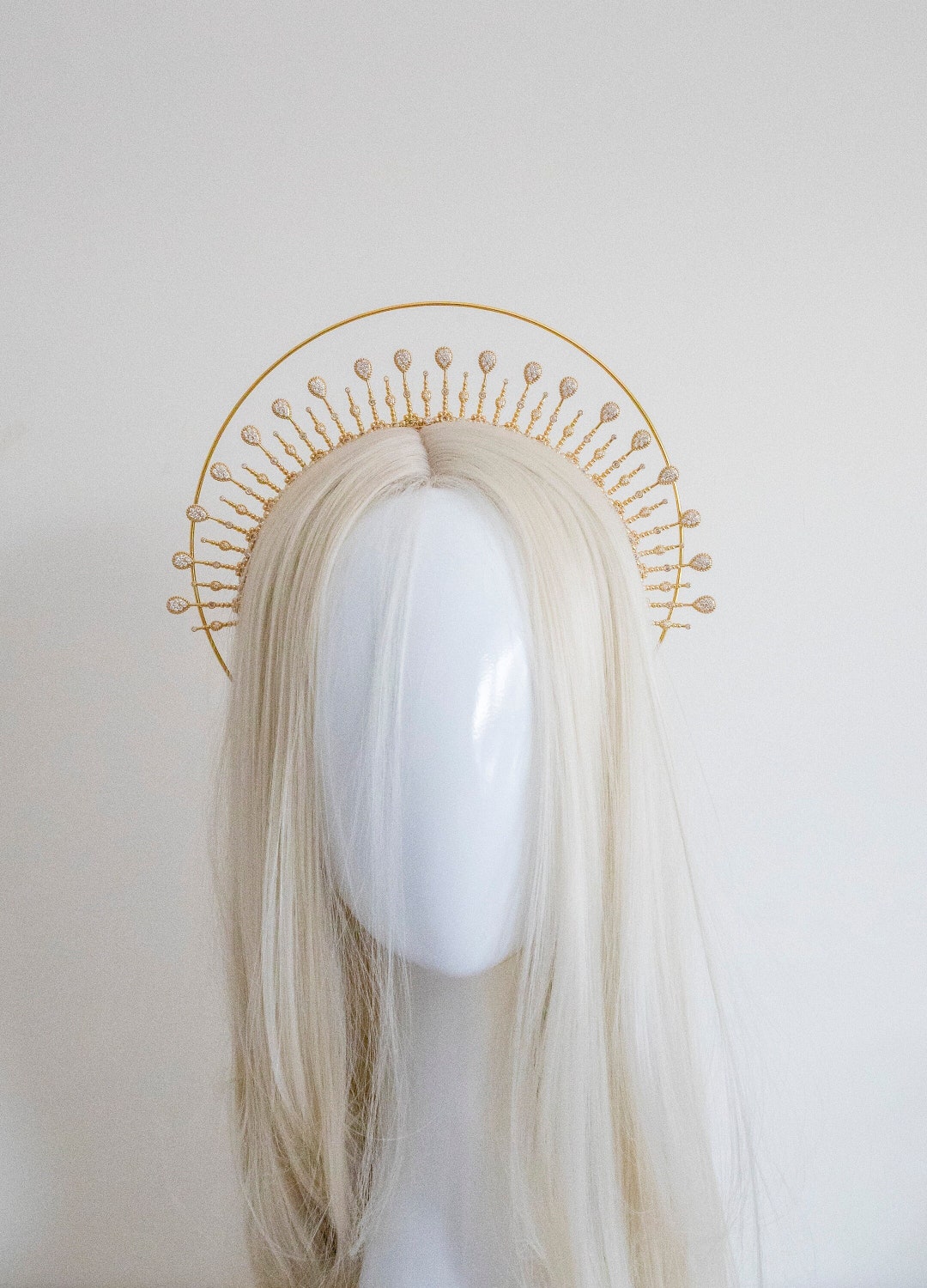 Satine Gold Metal Sun Crown - Panmilli | Goddess Headpiece | Queen ...