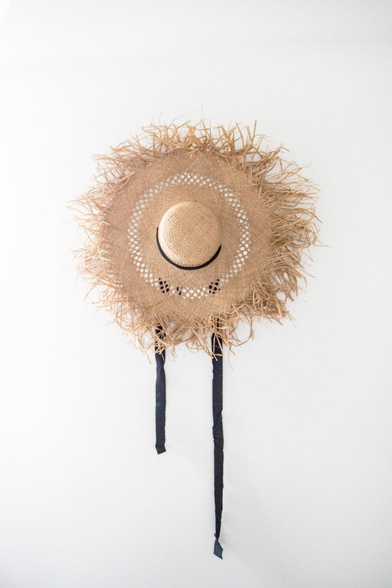 Colorful Fringe Hat in Natural Panmilli Hat Women Sun Hat - Etsy