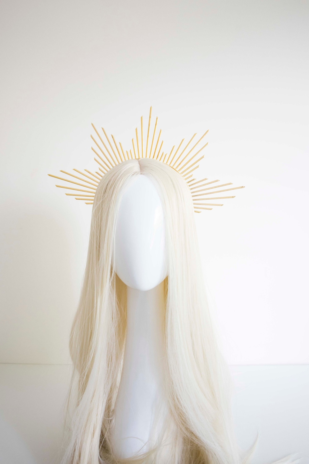 Large Gold Metal Sun Crown - Panmilli | Goddess Headpiece | Queen Crown ...