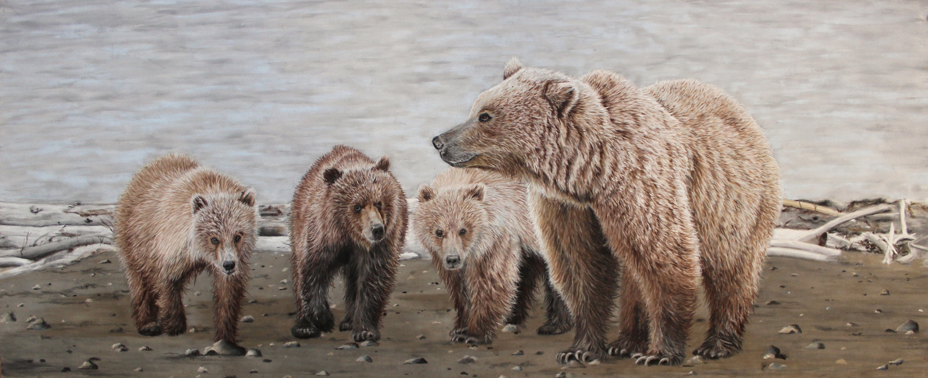 Art Prints of Realism Paintings That Are Done in Soft Pastel on Suede ...