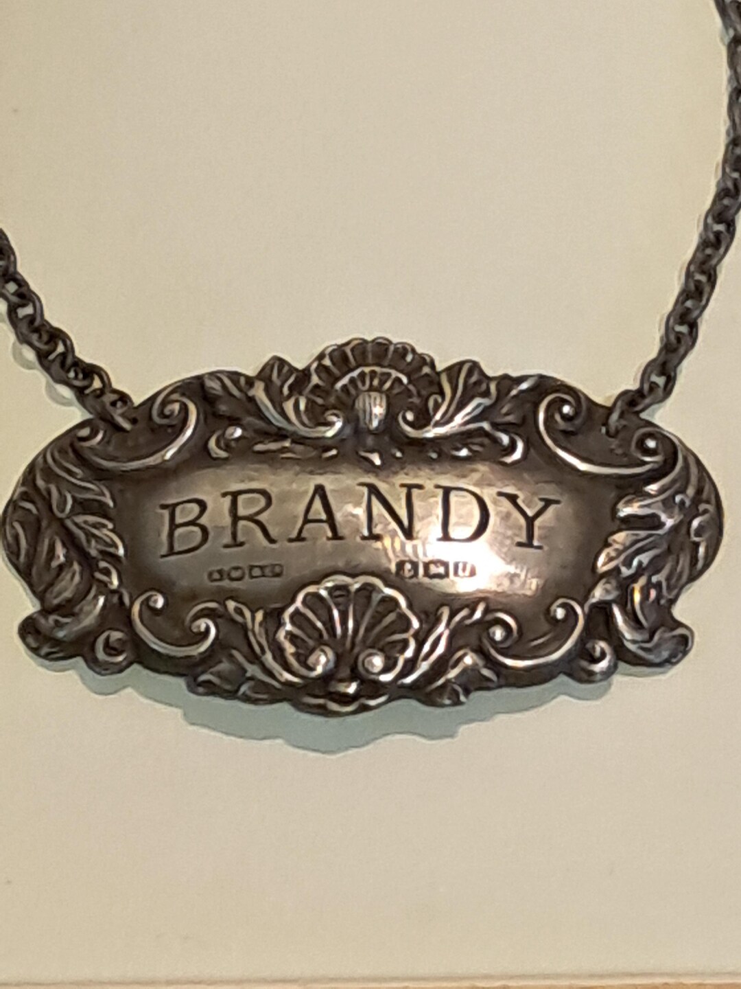 AM & CO. Sterling Silver Vintage "brandy" Bottle Tag - Etsy