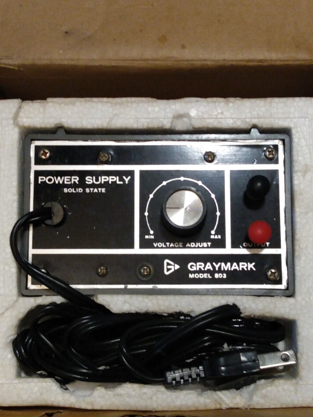 Vintage Graymark 803 Model Train Power Supply Solid State Untested NOS ...