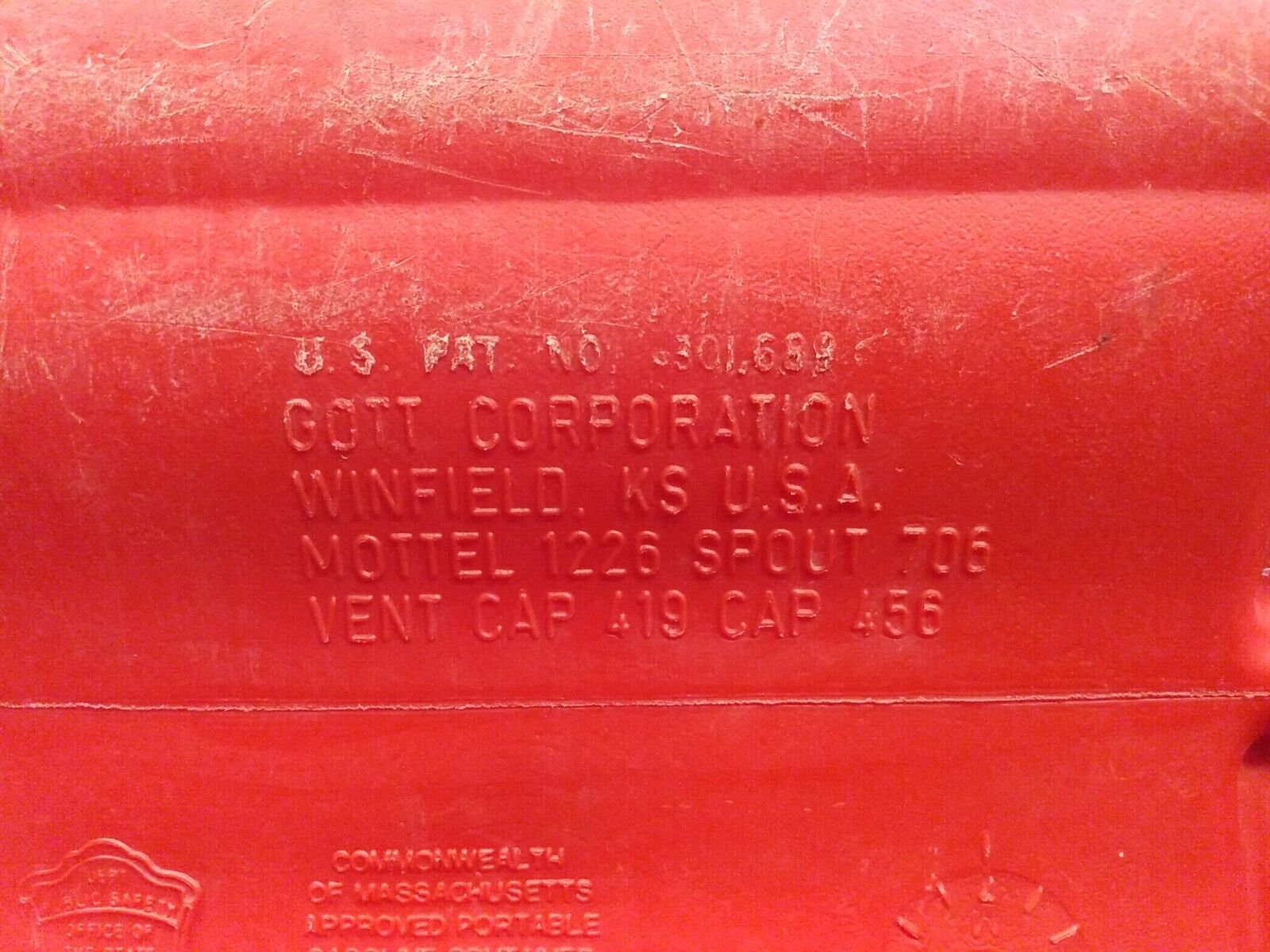 Vintage Pre Ban Gott 2 1/2 Gallon Gas Can Model 1226 - Etsy