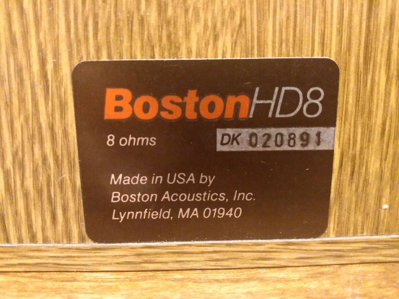 Boston Acoustics HD8 Speakers USA MADE Need Foam Repair - Etsy