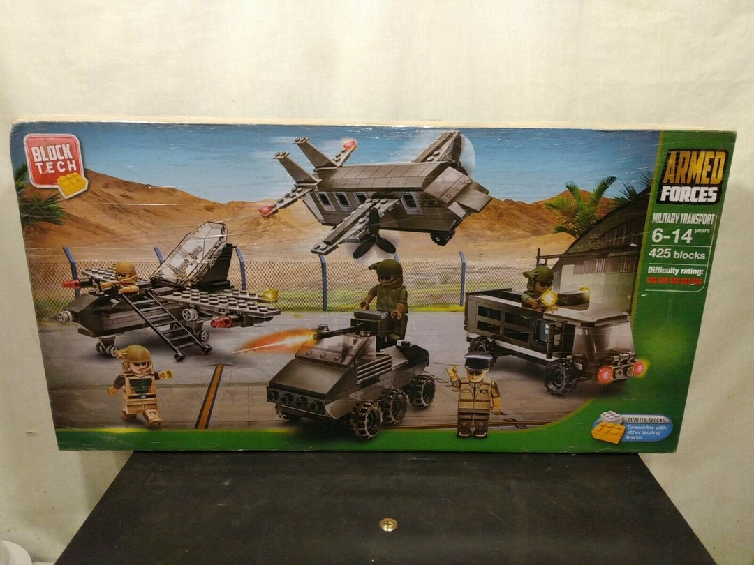 Block Tech Armed Forces Military Transport Toy Game - Etsy