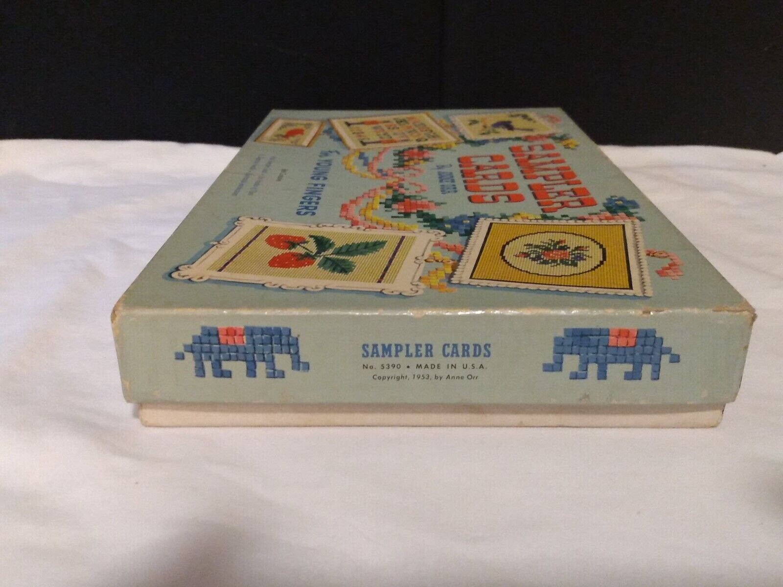 VTG 1950s Sampler Cards for Young Fingers by Anne Orr W/box and ...