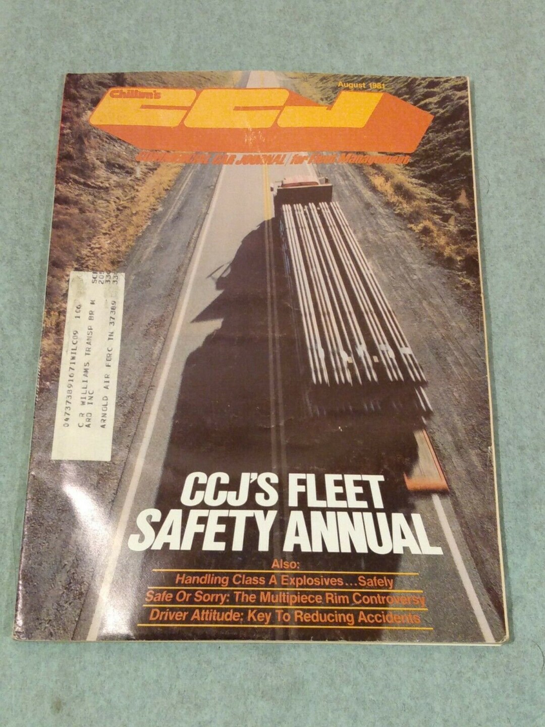 Chiltons Commercial Car Journal Magazine August 1981 Fleet Safety ...