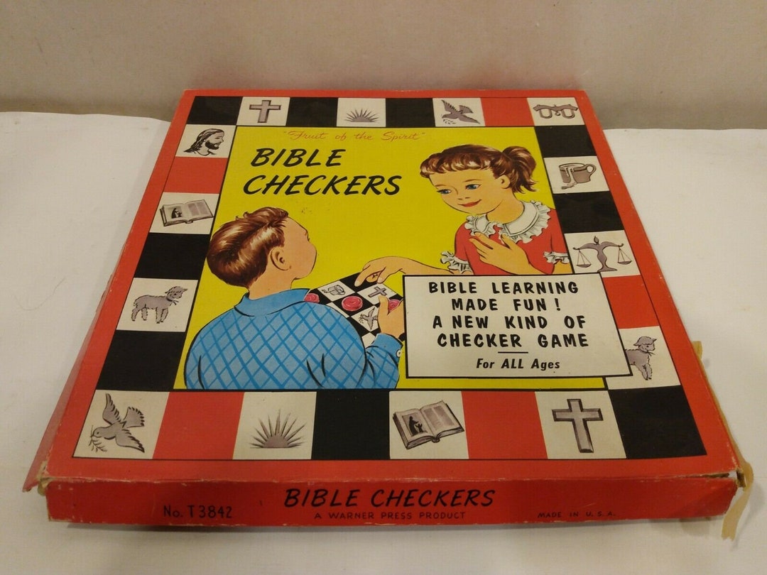 Vintage Bible Checkers Game Fruit of the Spirit Warner Press U.S.A. - Etsy