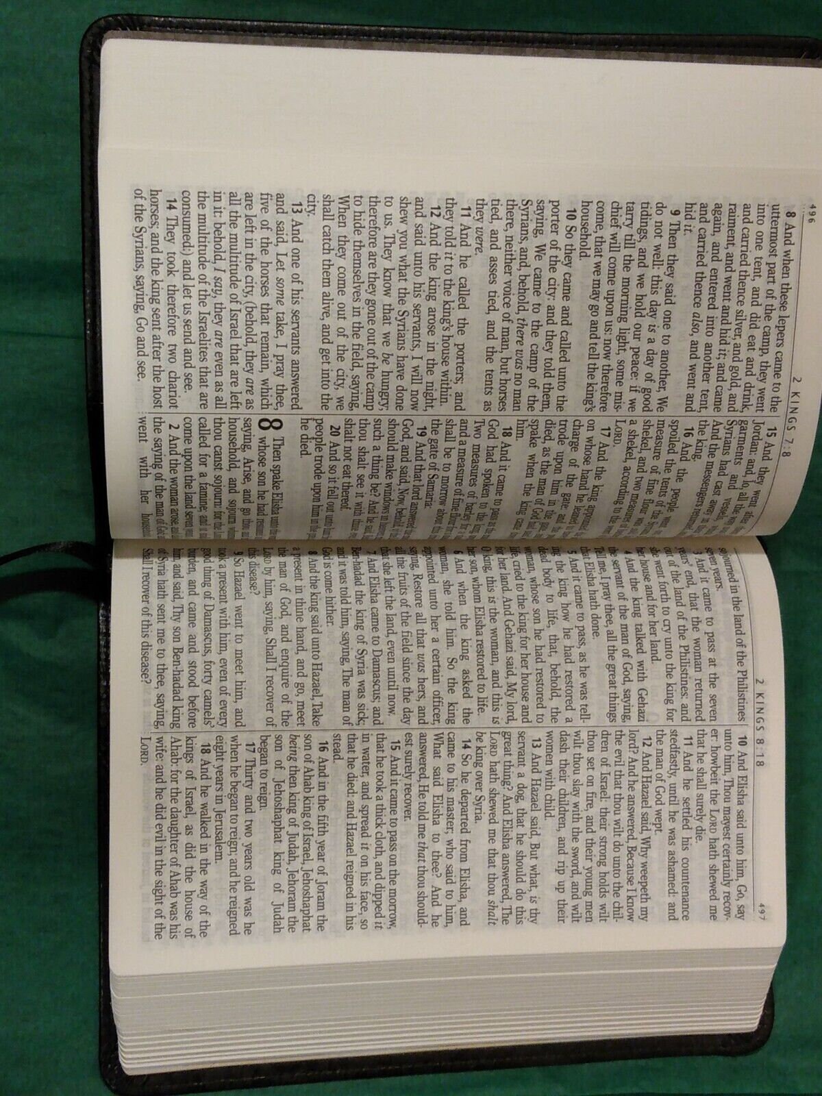 The Holy Bible KJV King James Version Large Print Leather Cover Compact ...