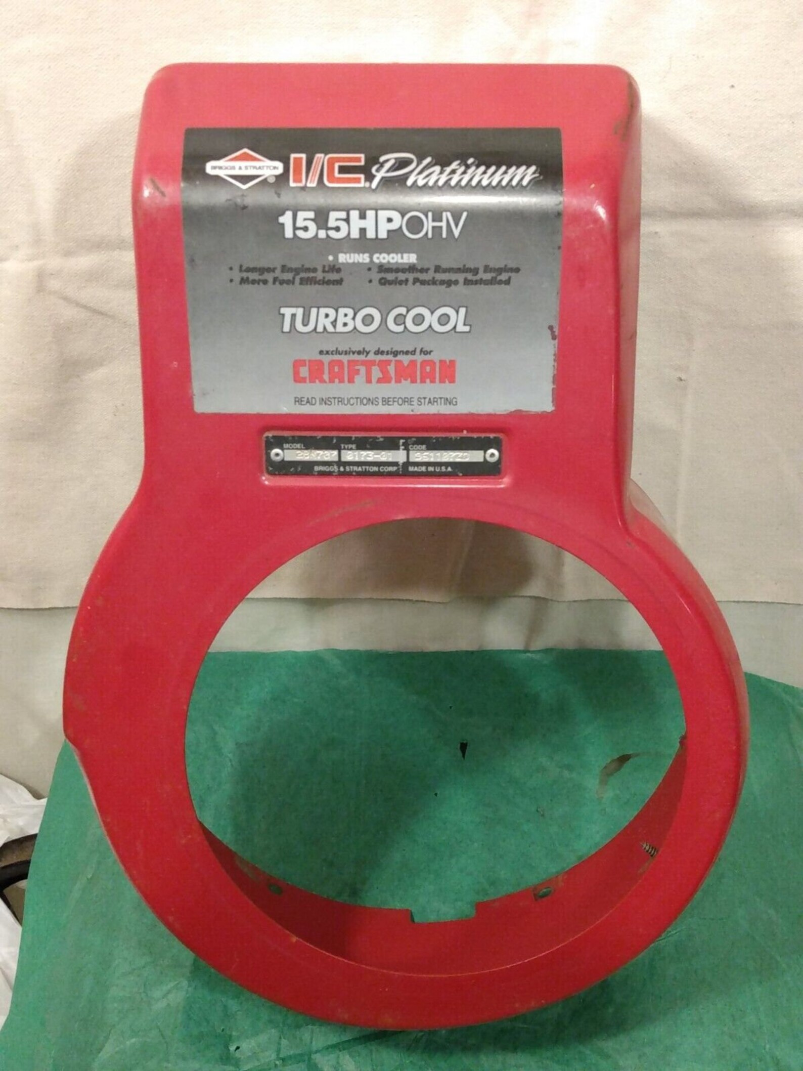 Briggs & Stratton Blower Housing Engine Cover 15.5 Hp 28N707-0173-01 ...