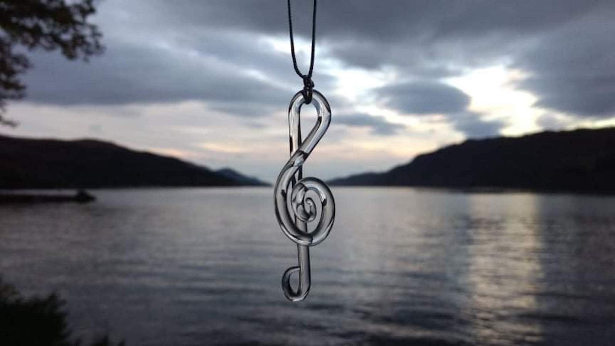 Clear Glass Treble Clef Hanging Treble Clef Tree Decoration - Etsy