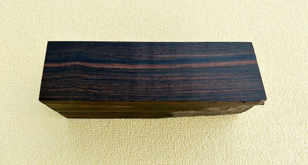 Stunning Dark Figured Solid Macassar Ebony for Making Craft Carving ...