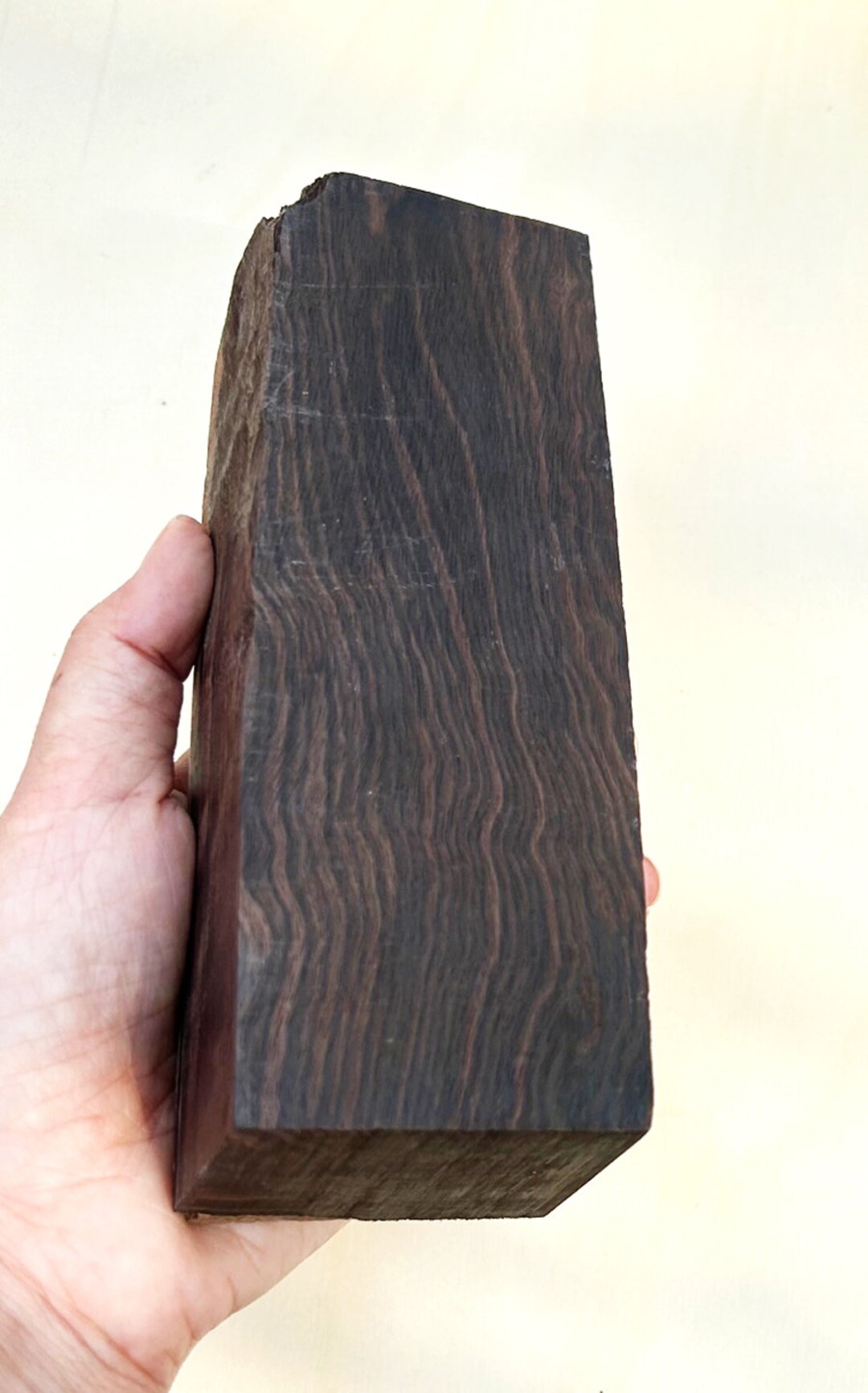 Stunning Dark Figured Solid Macassar Ebony for Making Craft Carving ...