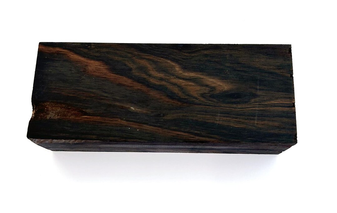 Stunning Dark Figured Solid Macassar Ebony for Making Craft Carving ...