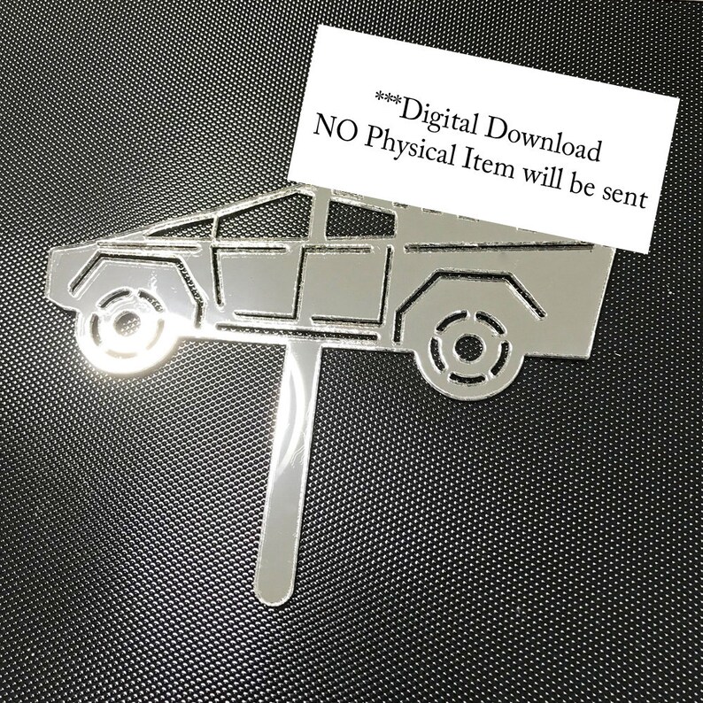 Cyber Truck Cake Topper Laser Cutting SVG FILE DOWNLOAD - Etsy