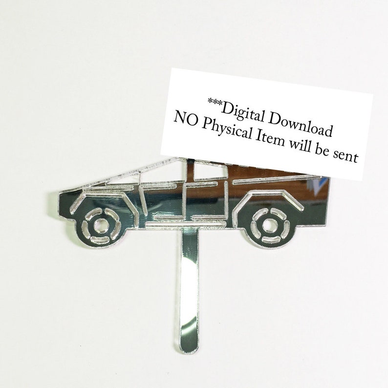 Cyber Truck Cake Topper Laser Cutting SVG FILE DOWNLOAD - Etsy