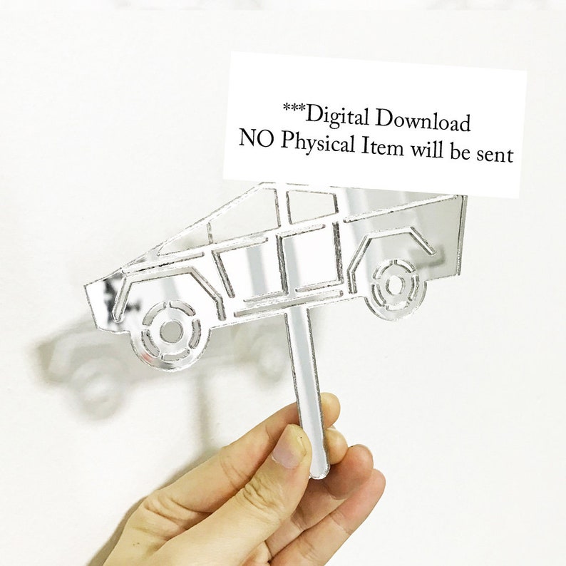 Cyber Truck Cake Topper Laser Cutting SVG FILE DOWNLOAD - Etsy