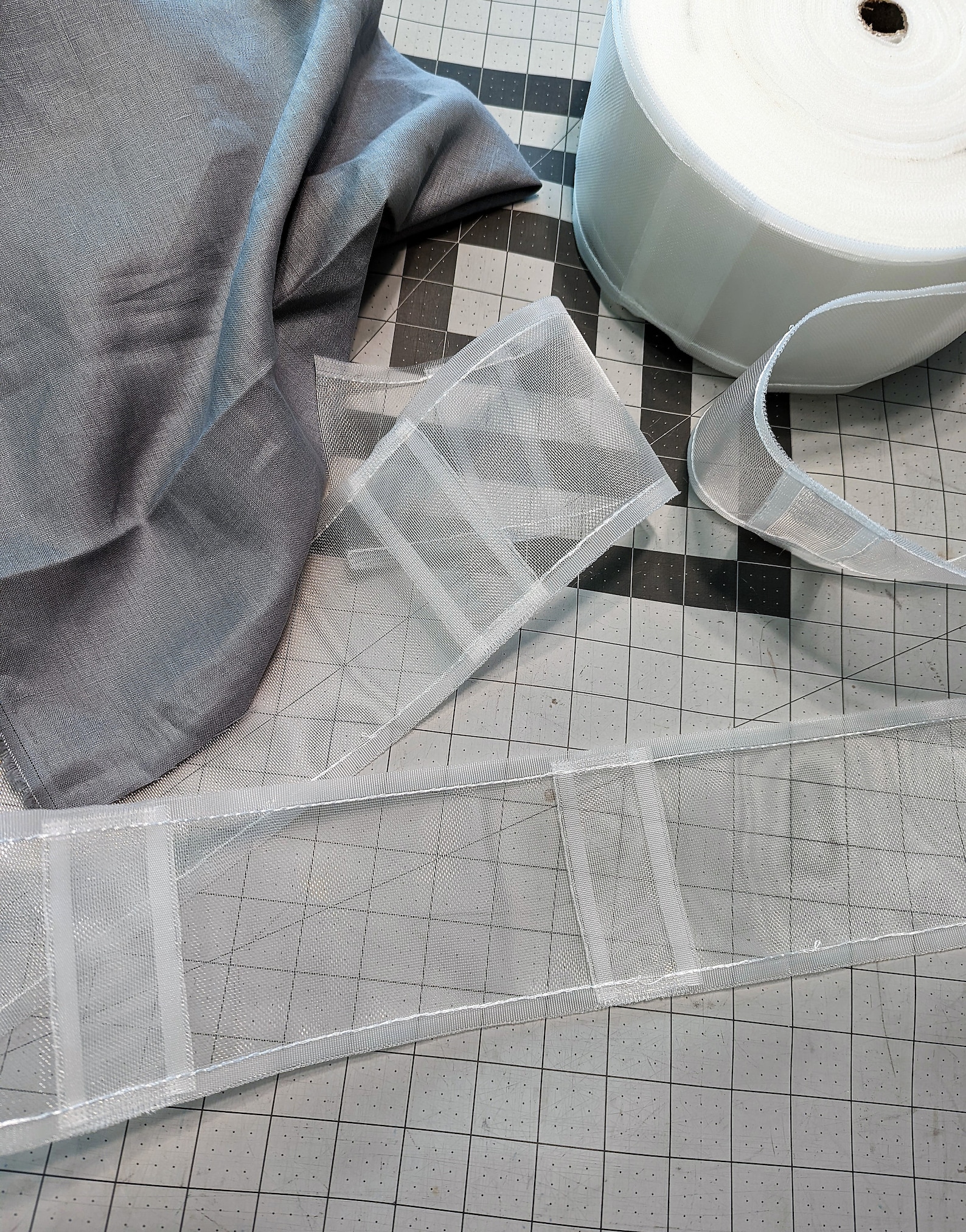 Drapery Tape, Back Tab Gathering Tape, Header Tape for Curtains ...