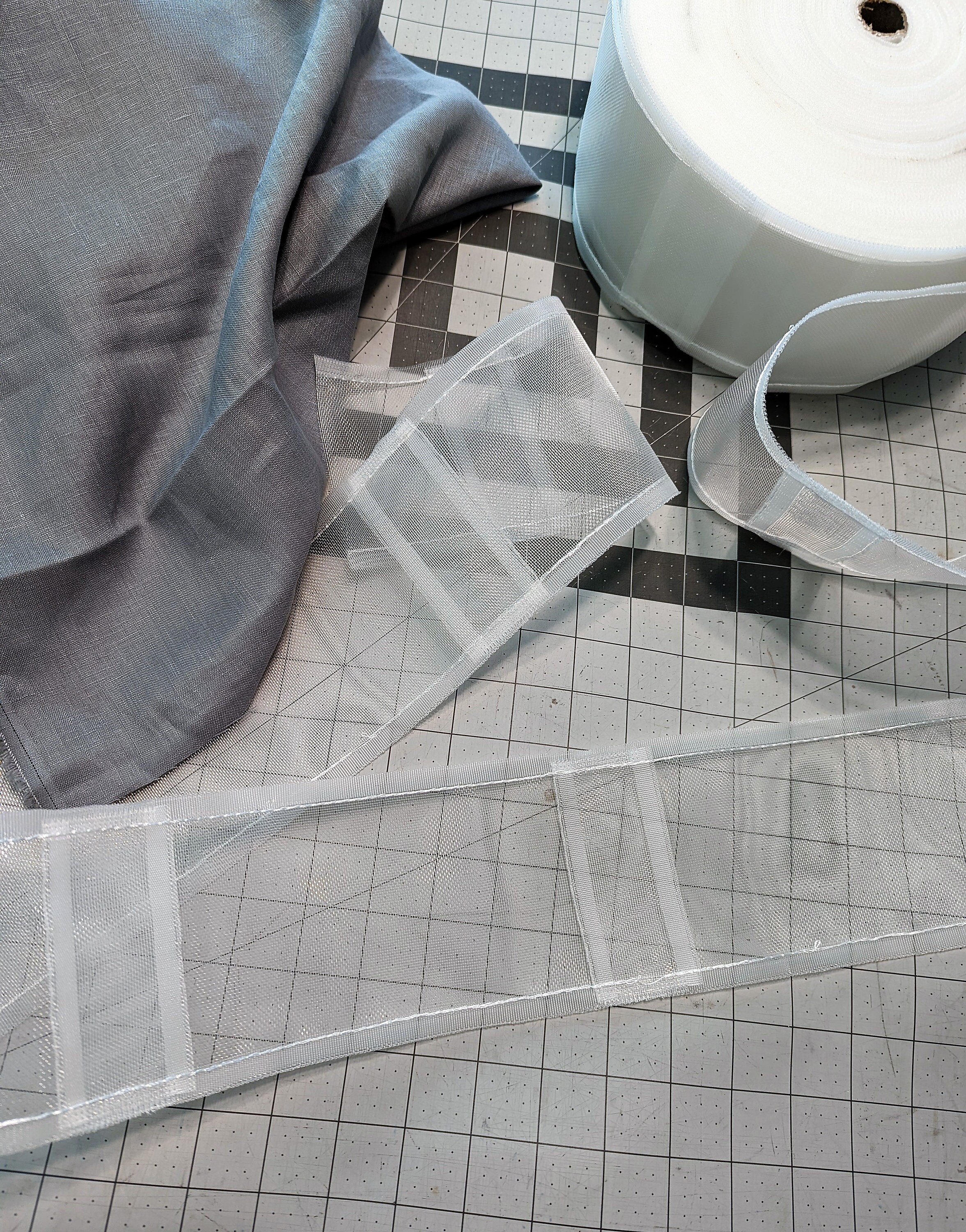Drapery Tape, Back Tab Gathering Tape, Header Tape for Curtains ...