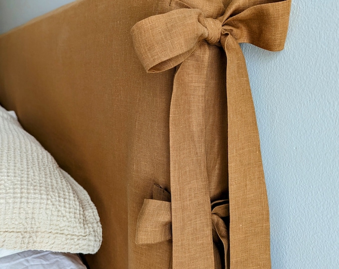 Headboard Cover. Linen Head Board Slipcover. Multiple Sizes Available ...