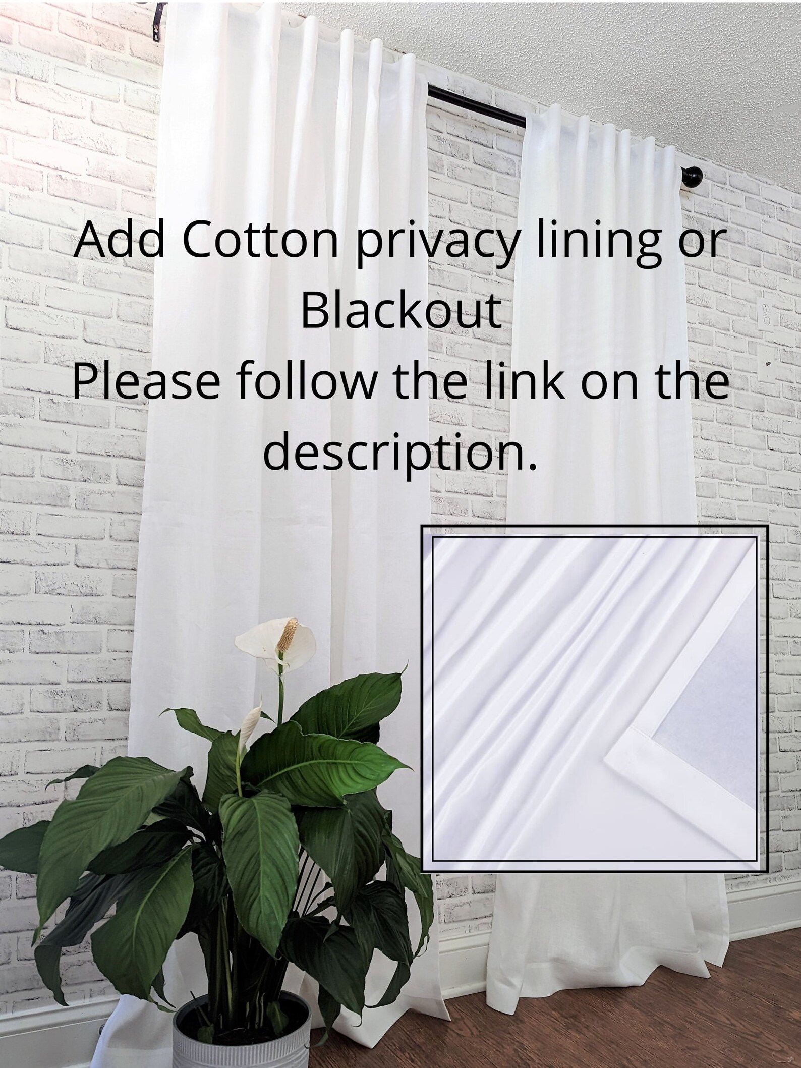 Custom Linen Curtains in Neutral Colors/ Linen Drapes/ Back - Etsy