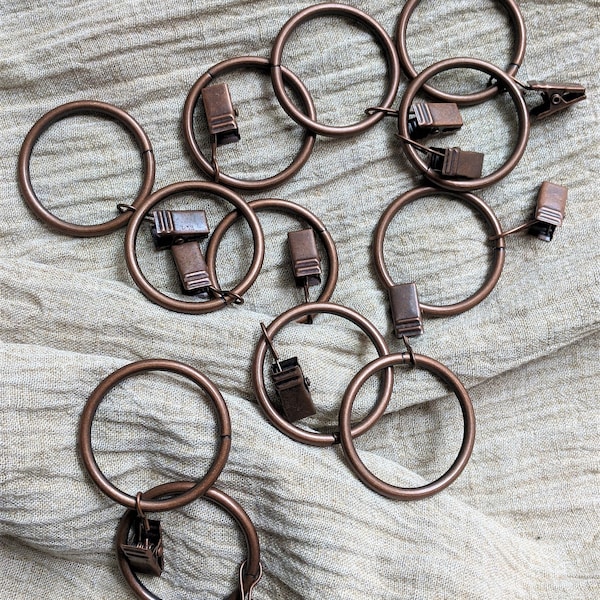 Brass Curtain Clips - Etsy UK