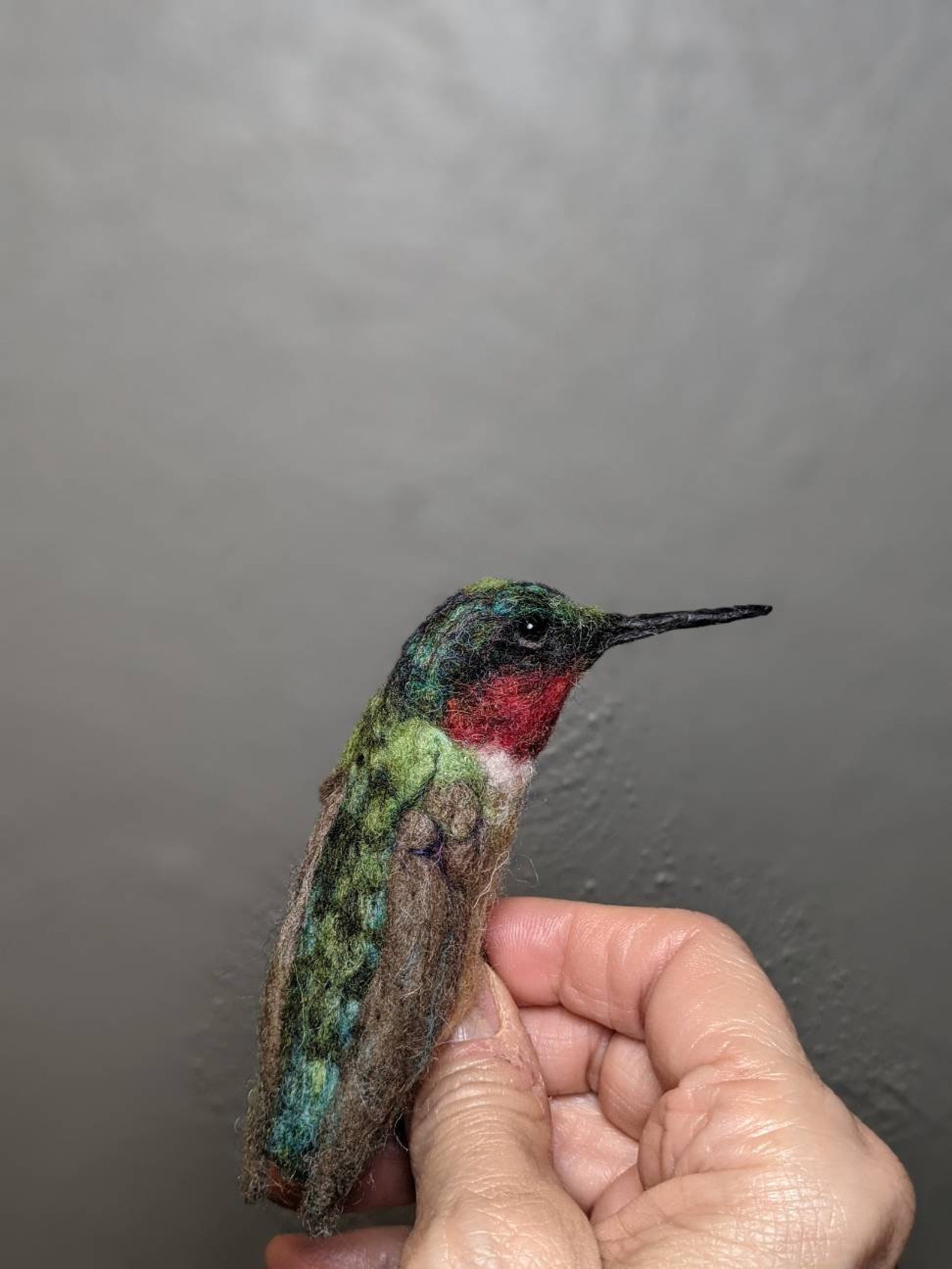 Hummingbird felted Bird Gift for Mom Lifelike Bird Spring - Etsy