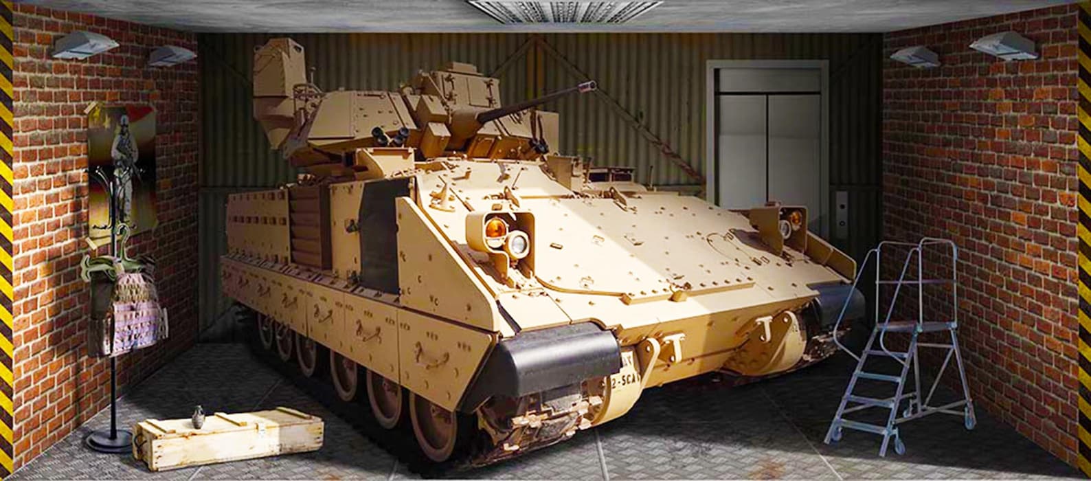 Bradley Fighting Vehicle Outdoor Decoration Military Army Tank | Etsy