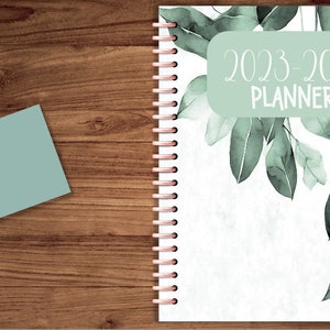 Green Leaf - 18 Month Digital Planner - Etsy