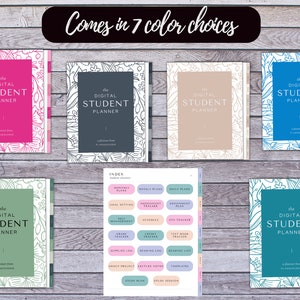 Student Planner pastels Digital Download - Etsy