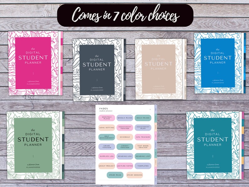 Student Planner (pastels) - Digital Download - Etsy