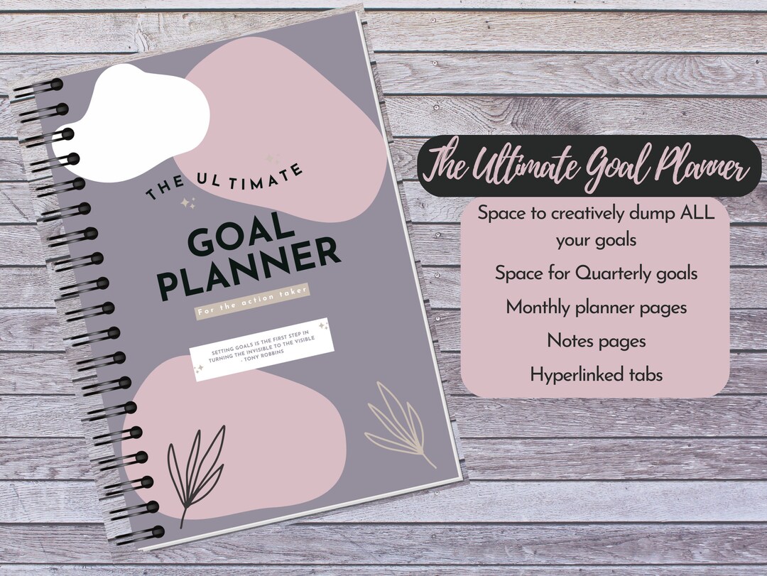 The Ultimate Goal Planner - Digital Download - Etsy