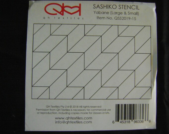 NEW Sashiko Clear Plastic Stencils/set of Two/yabane Pattern - Etsy
