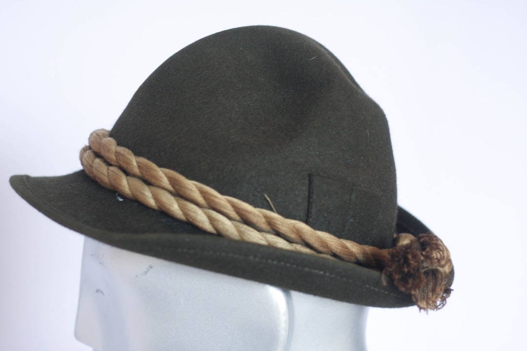 Oktoberfest German Hat Bavarian Hat Men's Fedora Size Small 56 Khaki ...