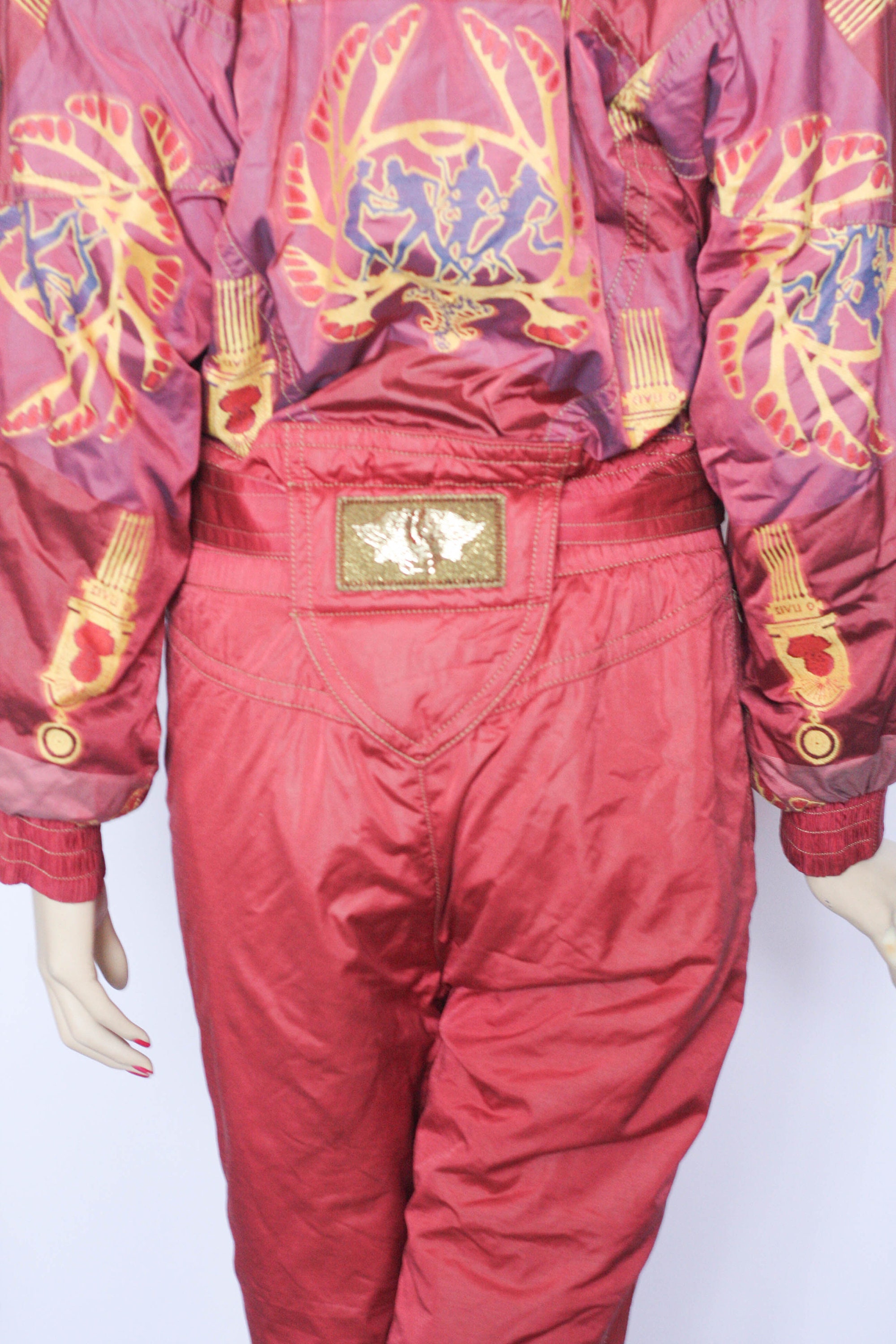 Vintage Red Suit Ski Siut Womens Suit Snow Suit Winter - Etsy