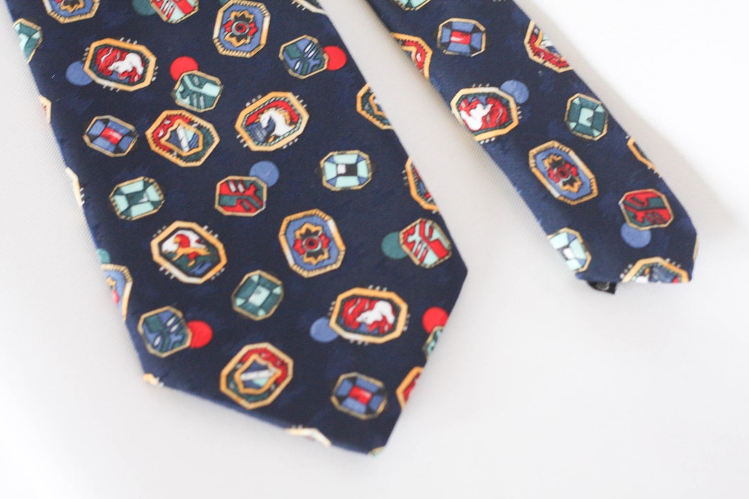 Heraldry Tie Historical Tie Men's Tie Heraldic Tie Silk Tie Grandfather ...
