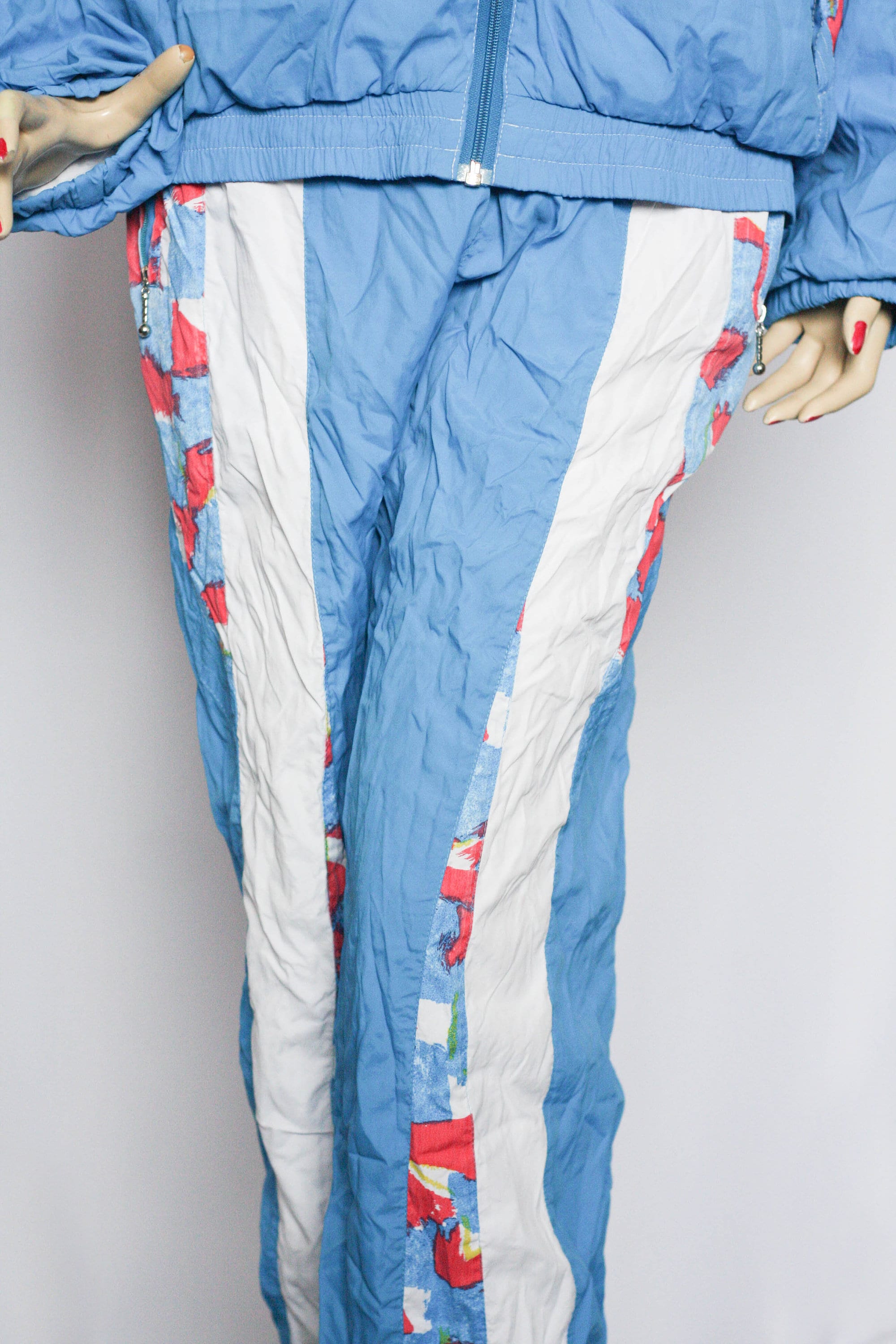 Blue Track Suit Womens Sport Suit Ladies Windbreaker Track Jacket Track ...