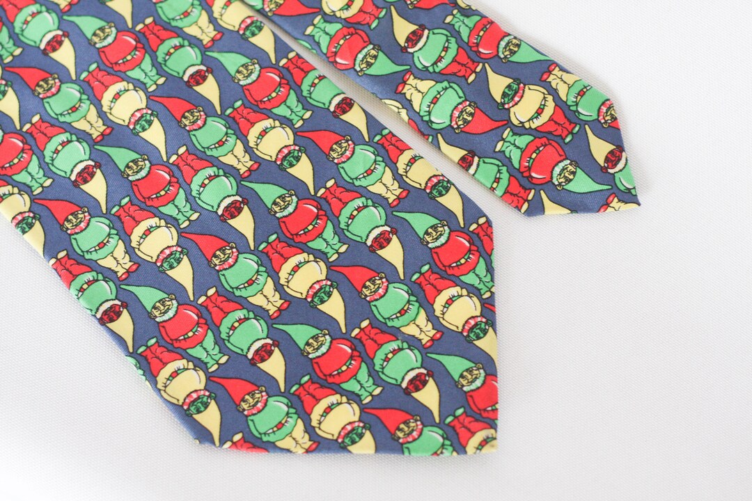 Gnome Dwarf Tie Elf Tie Christmas Tie Collectible Tie Novelty Tie Santa ...