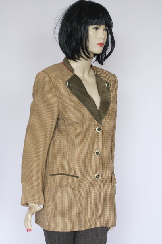100% linen German blazer Oktoberfest jacket Trachten … - Gem