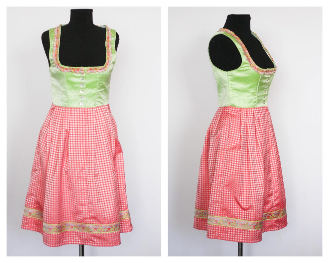 Vintage Dirndl Dress Womens Dress Corset Dress Bavarian Dress Alpine ...