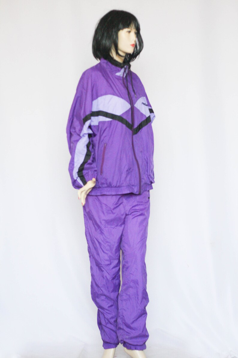 Vintage Track Suit Womens Sport Suit Purple Suit Ladies - Etsy