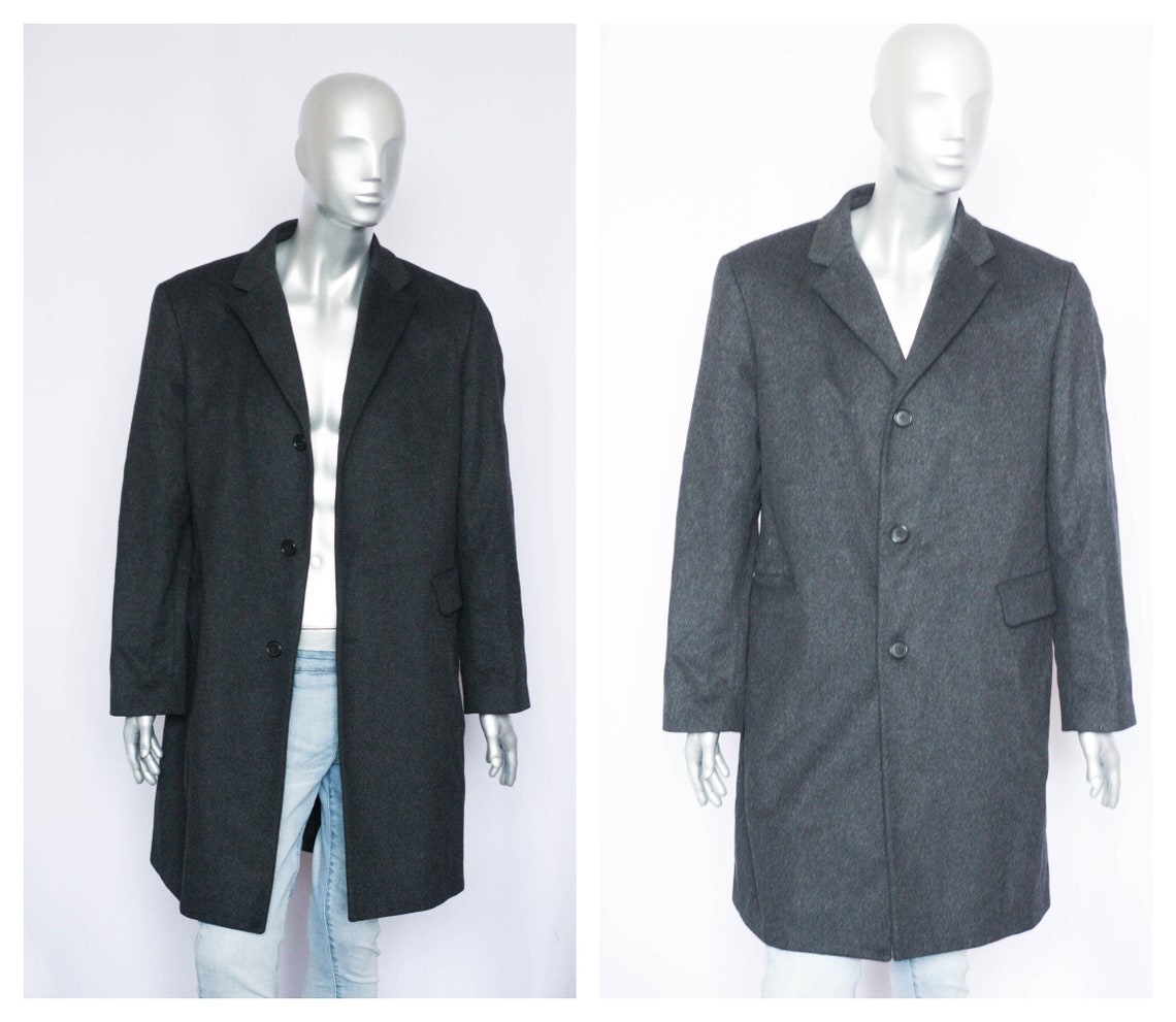 Italian Wool Coat Men's Coat Luxury Coat Classic Coat Overcoat Warm ...