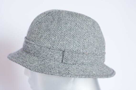 British Herrinbone hat Wool fedora Men's fedora Vinta… - Gem
