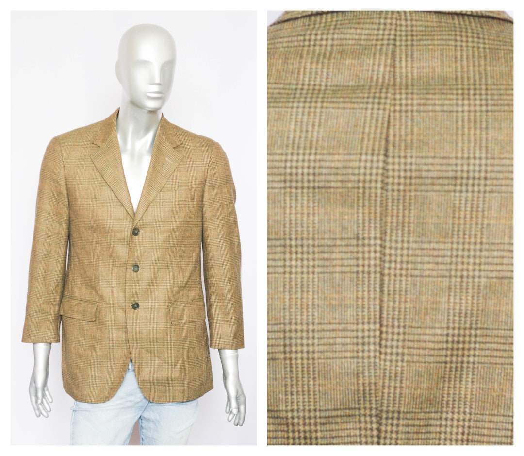 Mens Italian Cashmere Blazer Wool Blazer Mens Outwear Sport Jacket Size ...