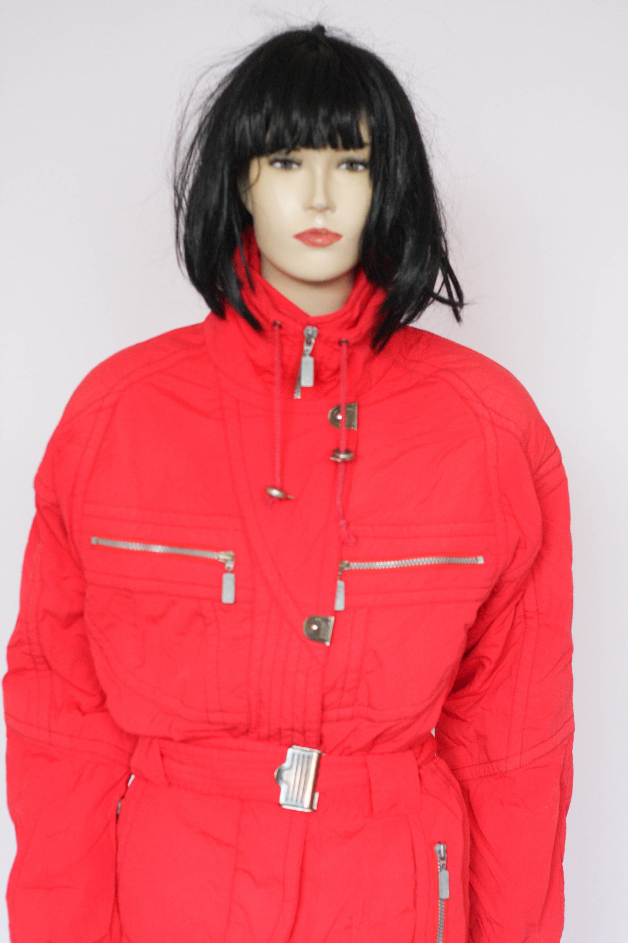 Vintage Red Suit Ski Siut Womens Suit Snow Suit Winter - Etsy