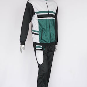 Vintage Athletic Track Suit Womens Sport Suit Black Suit Mens ...