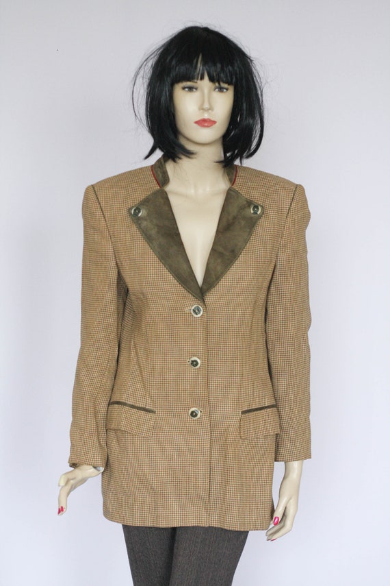 100% linen German blazer Oktoberfest jacket Trachten … - Gem